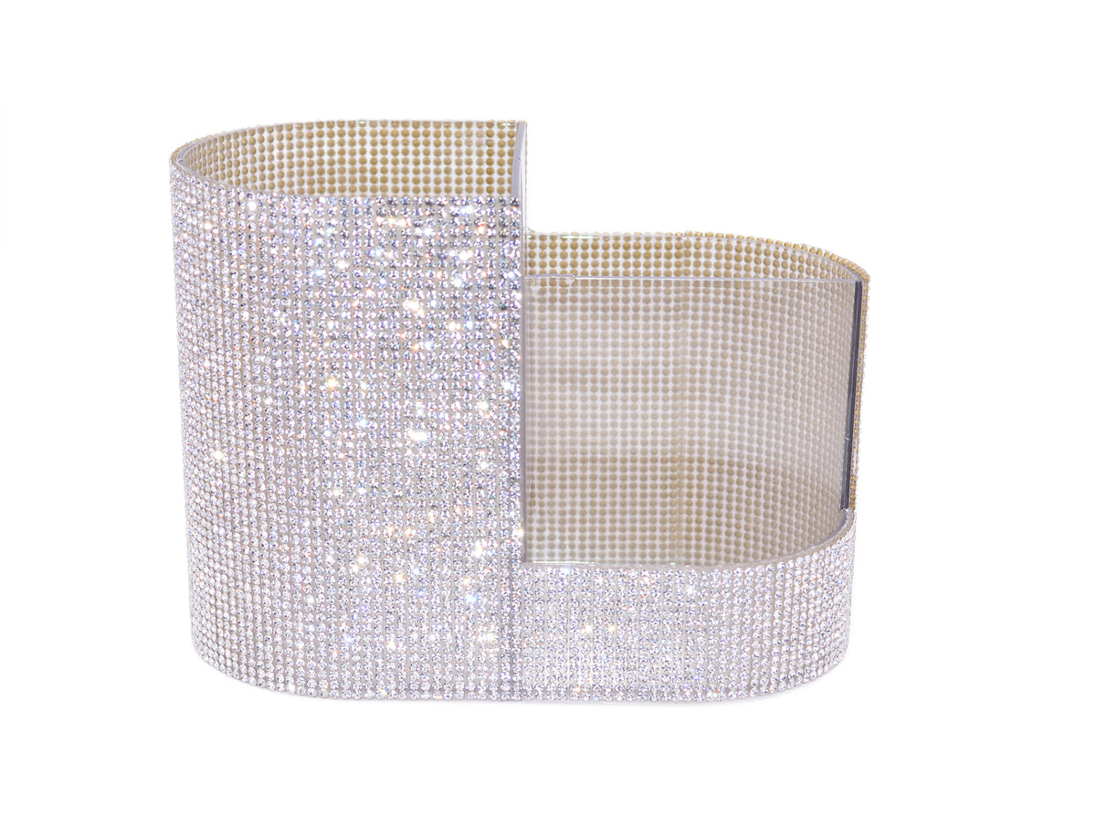 Glam Bling Bedazzled Rhinestone Desktop or Cosmetic/Makeup Organizer ...