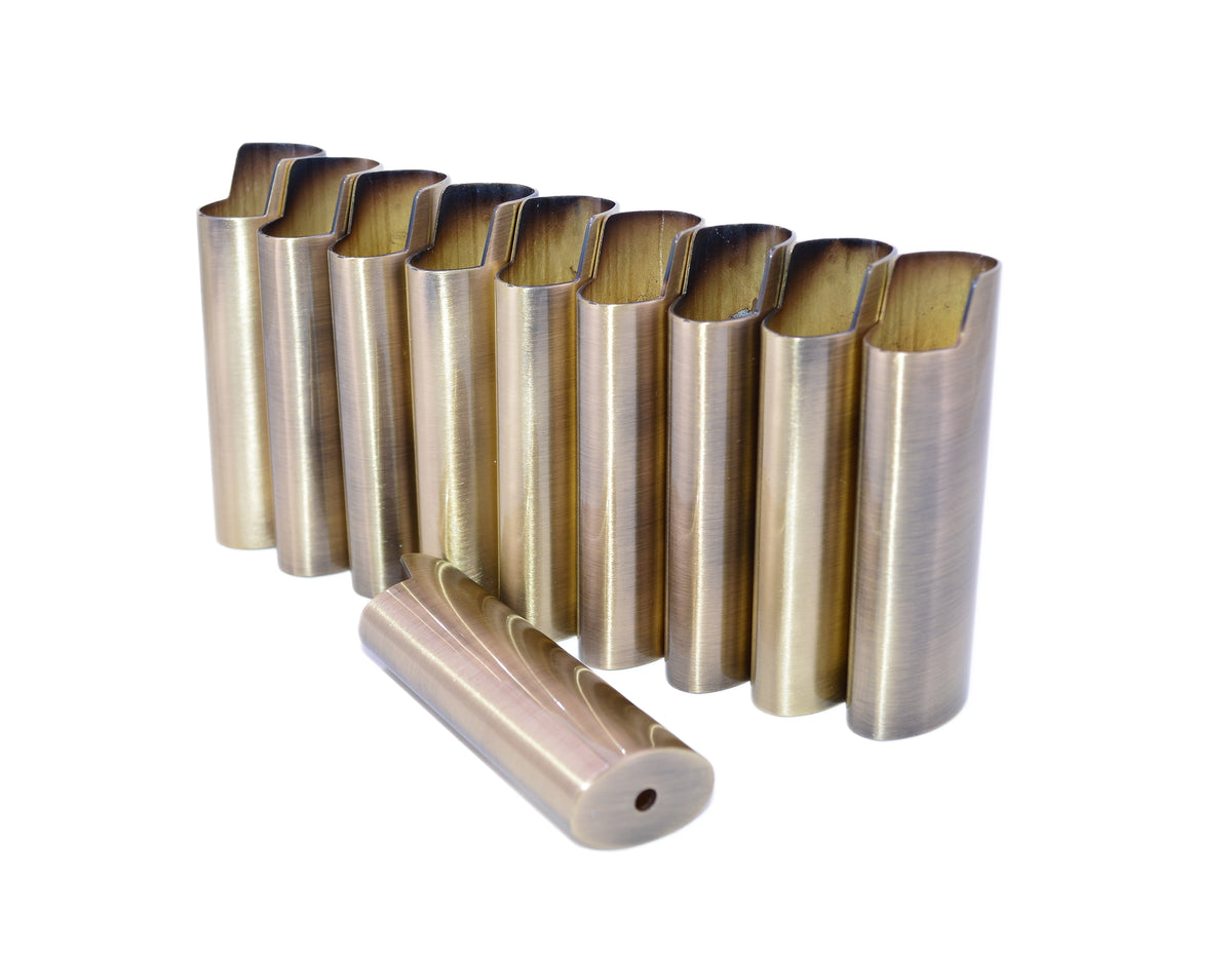 Blank Lighter Case, Cover, Sleeve - Brushed Gold (10 count) – Designs ...
